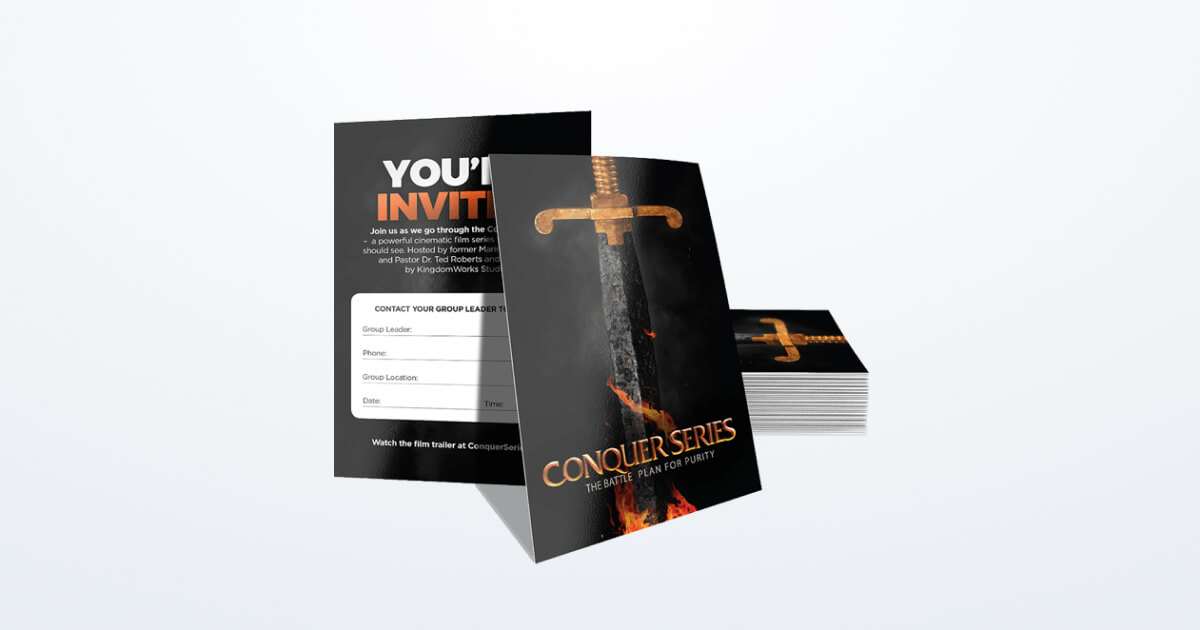 Conquer Series Invite Cards